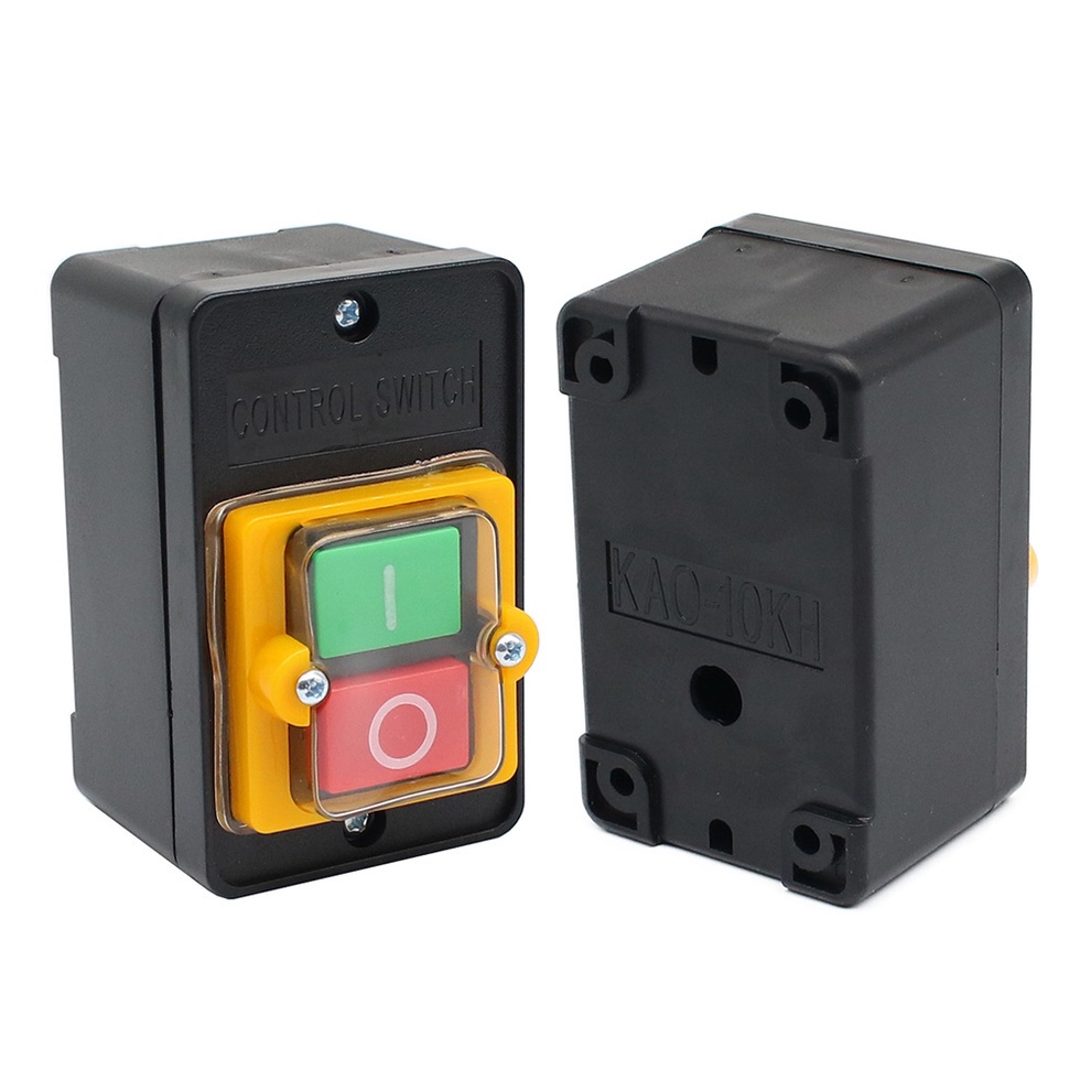 Waterproof On/Off KAO-10 220V/380V 10A Button Switch 3P, Three Phase ...