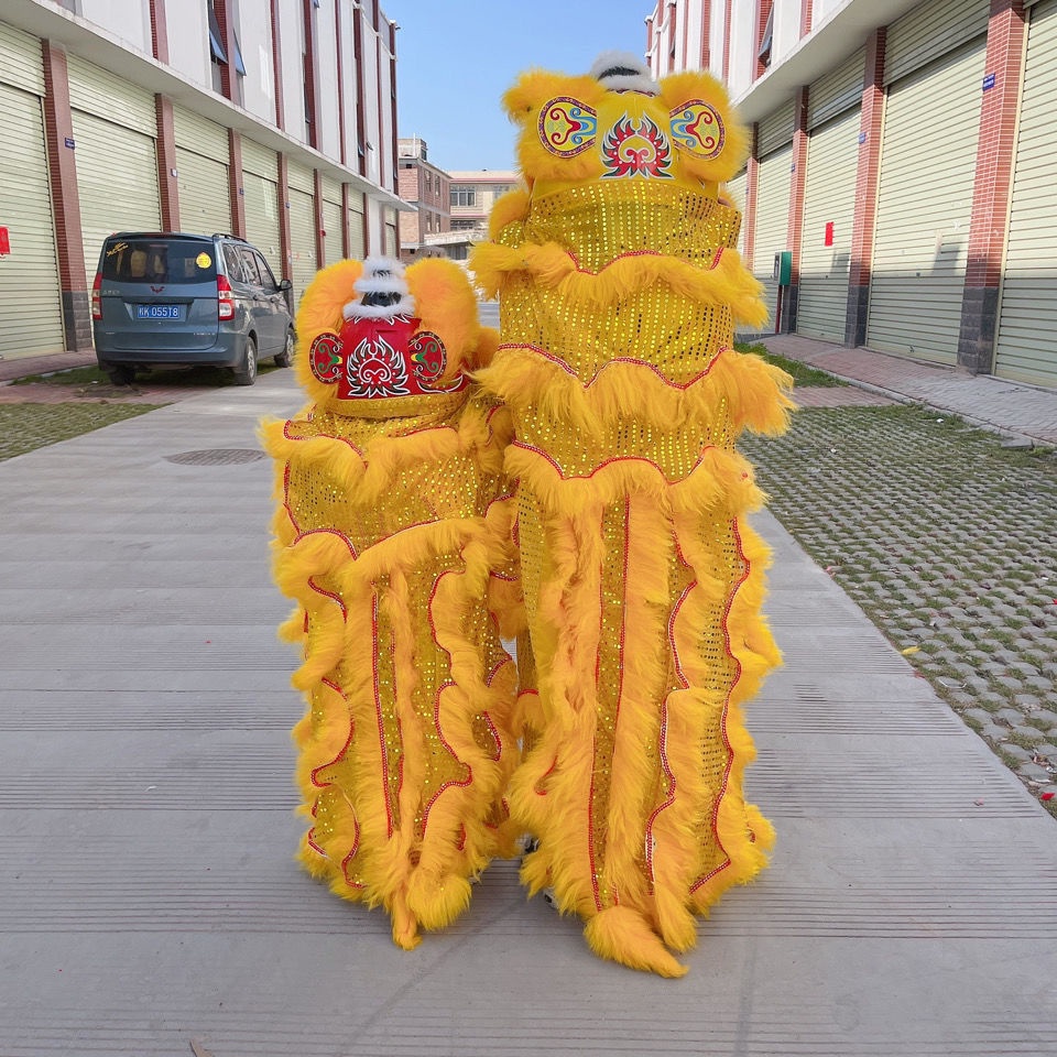 Little Lion Head Lion Dance Head Set Plastic Children Lion Dance Lion ...
