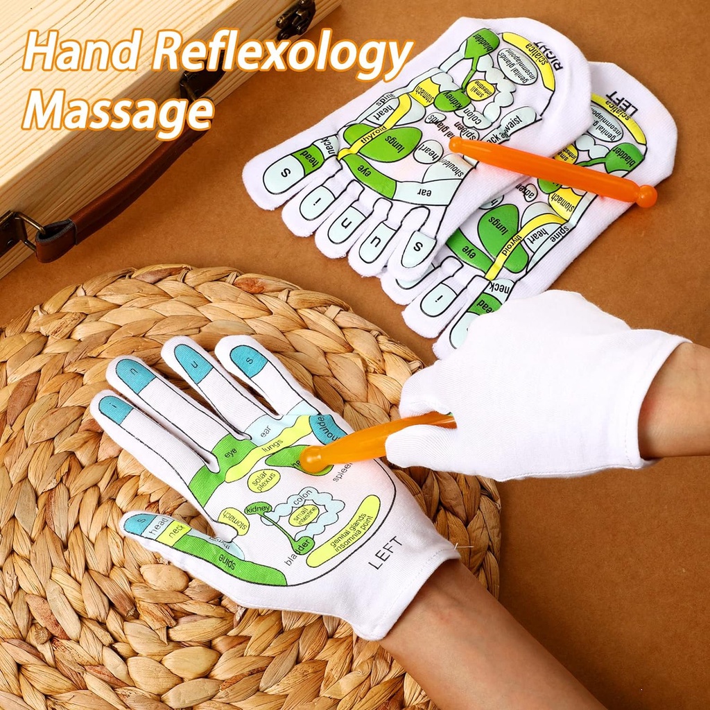 Acupressure Reflexology Tools Set, Socks and Gloves, Tutorial ...