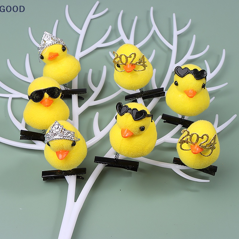 [GOOD] Little Yellow Duck Hairpin Spring Hair Hooks Girl Accessories 3D ...