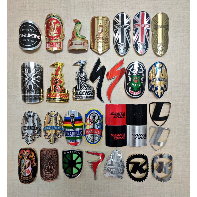 Bicycle Head Badge Sticker Folding Bicycle MTB Bicycle Front Frame ...