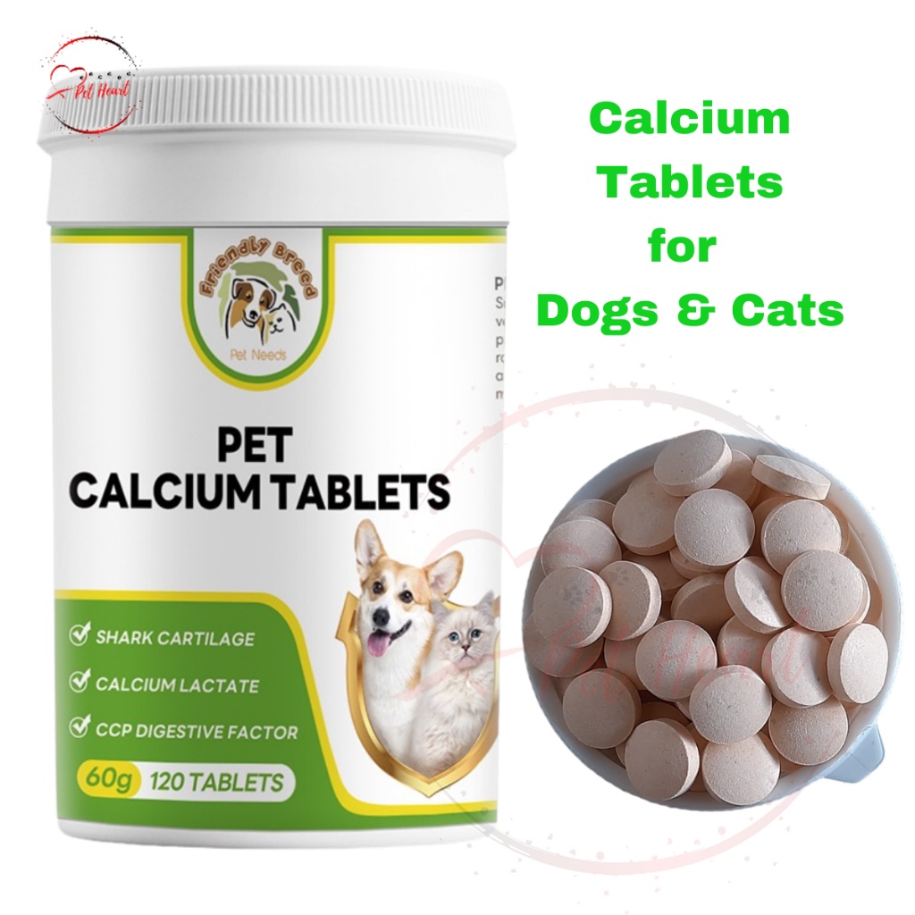 Calcium tablets for Dogs and Cats, Probiotic, 11-in-1 multivitamins pet ...