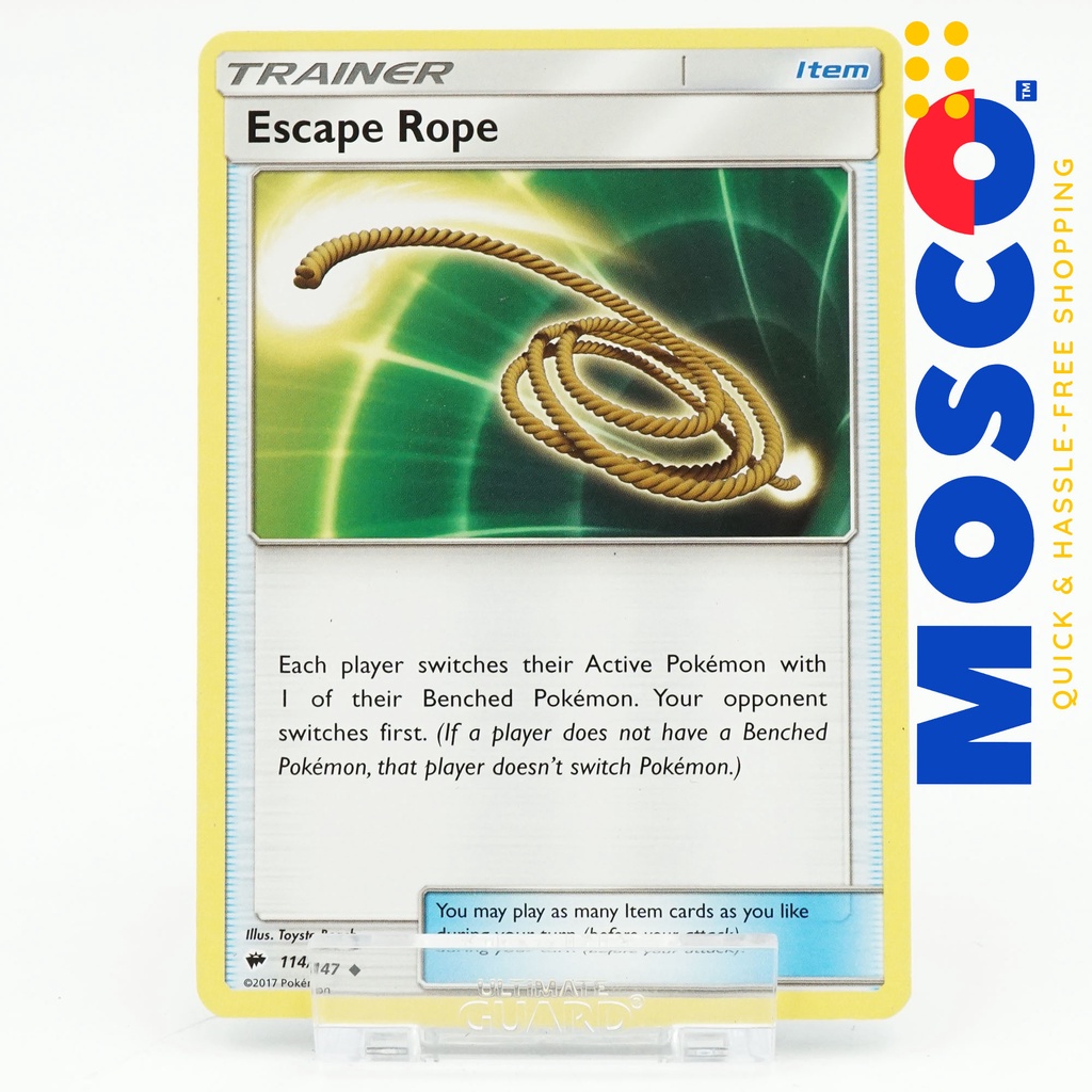 Escape Rope - 114/147 - Uncommon Sun & Moon: Burning Shadows | Pokemon ...