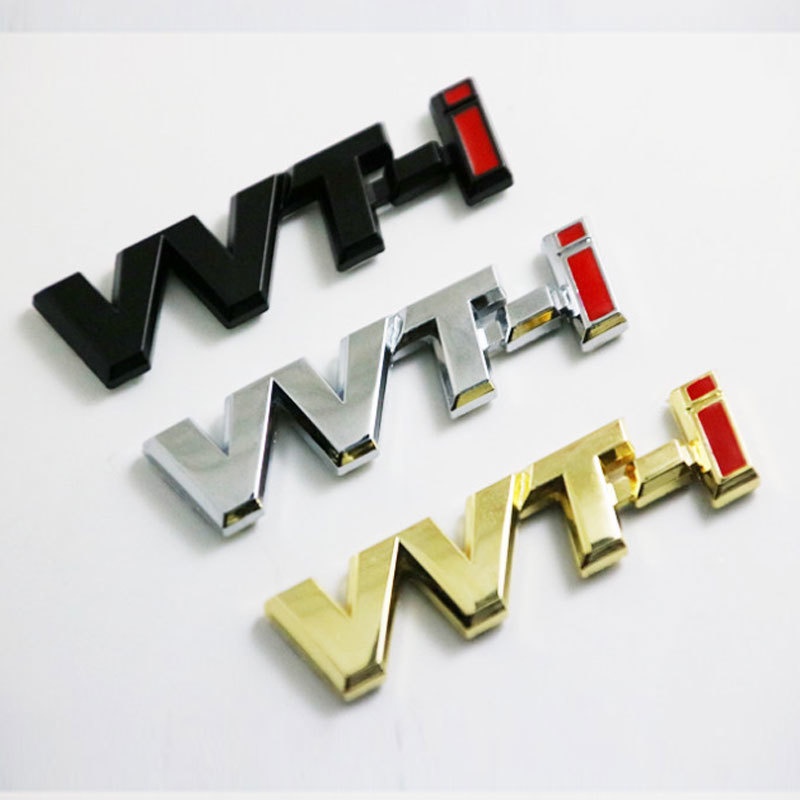 3D Metal VVTI car logo sticker VVT-i letter car sticker For Toyota ...