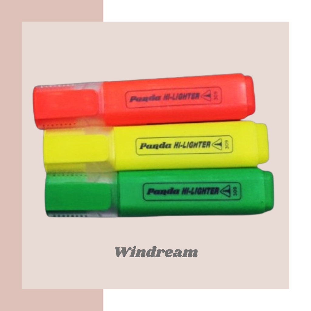Highlighter Panda Brand yellow and orange SOLD PER BOX (10'S) | Shopee ...