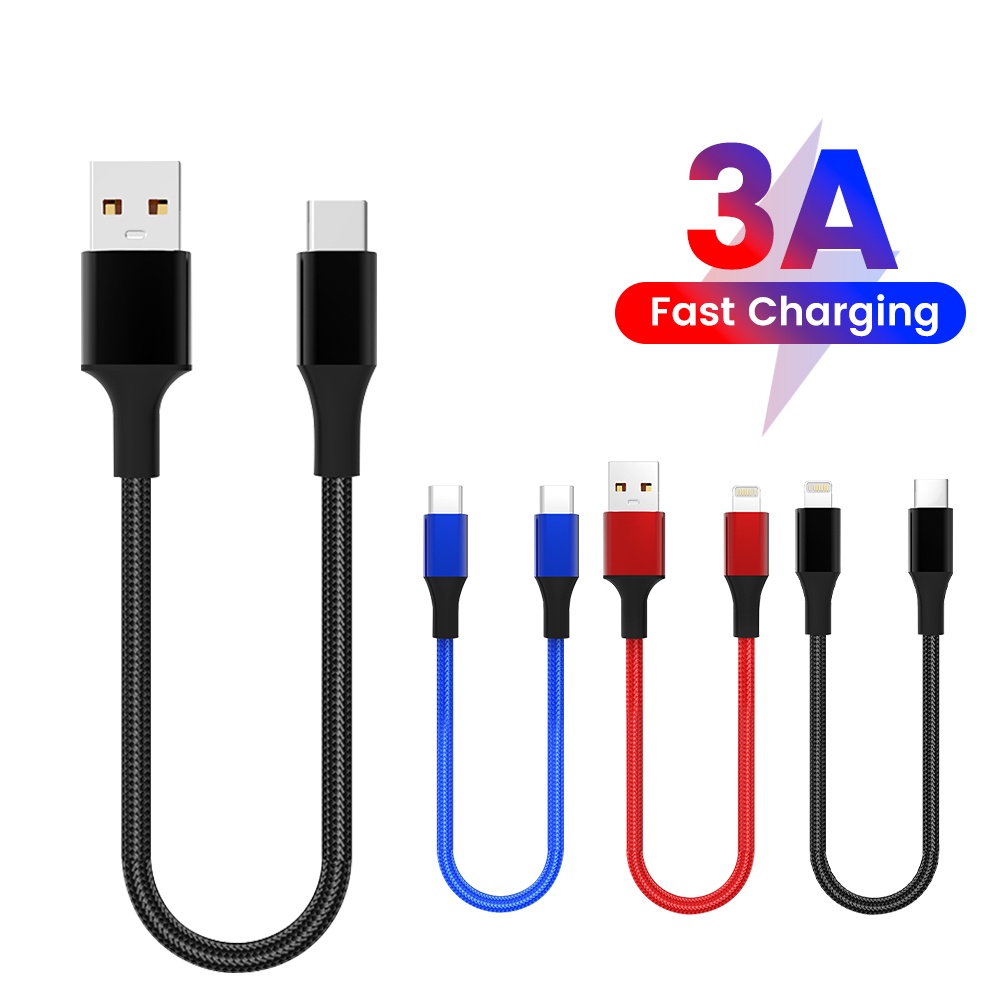 66W 25CM Power Bank Phone Cord Wire USB Type C to USB C Fast Charging ...