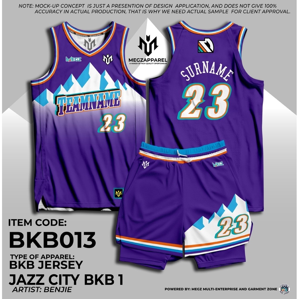MEGZ BKB013 Customize Basketball Jersey Full Sublimation | Shopee ...