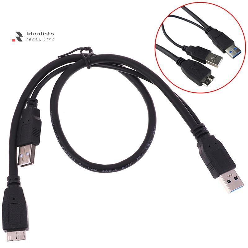 Idealist USB 3.0 A Male Micro USB 3.0 B Y Cord Cable For External Hard ...