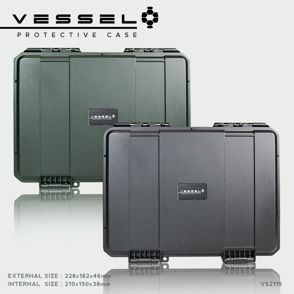 Vessel PICO VS2115 VS2115H VS2115T Portable Waterproof Small Hard Case ...