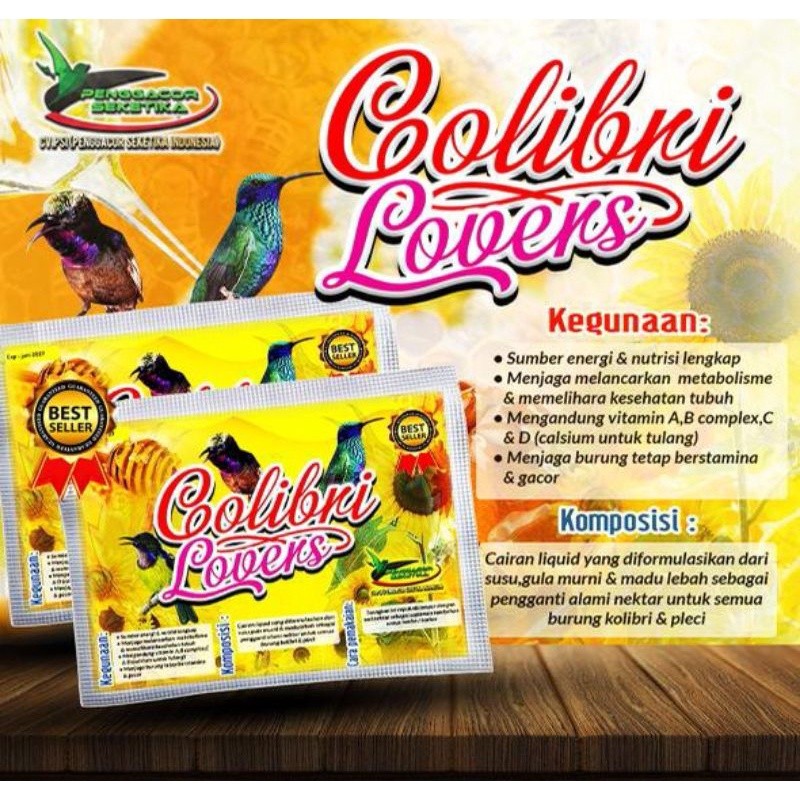 Colibri Lovers sachet Vitamin Nutritional Supplement for Colobri Birds ...