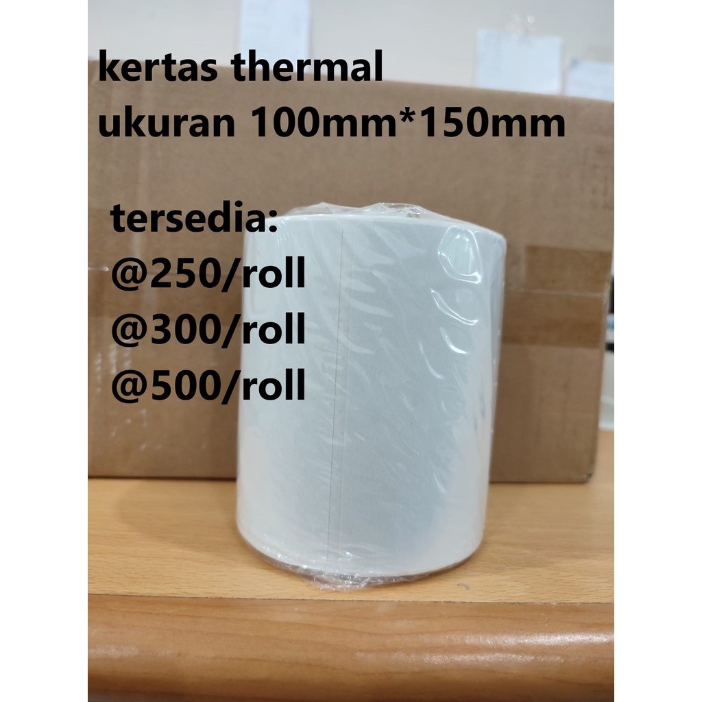 Thermal STICKER LABEL 100 X 150 BARCODE 100X150 SIZE A6 | Shopee ...