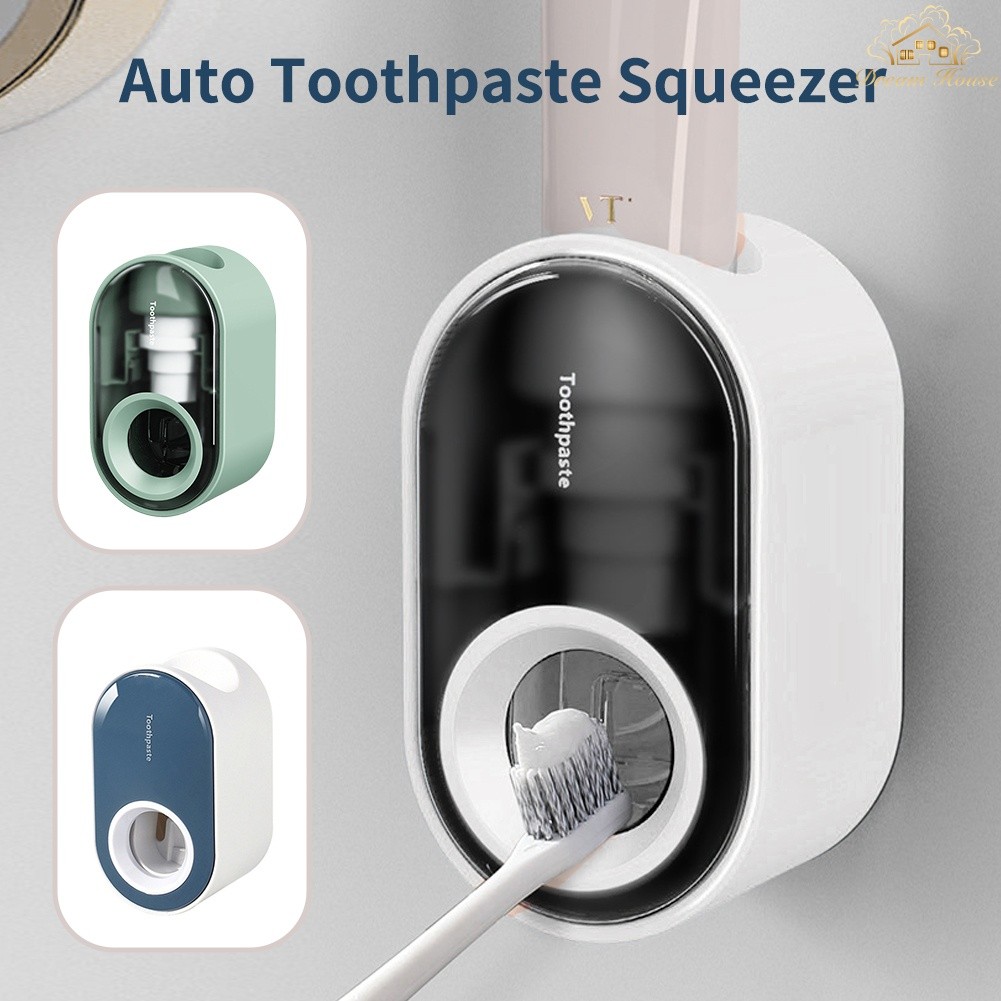 Auto Toothpaste Squeeze Wall-mounted Toothpaste Dispenser No Punch ...