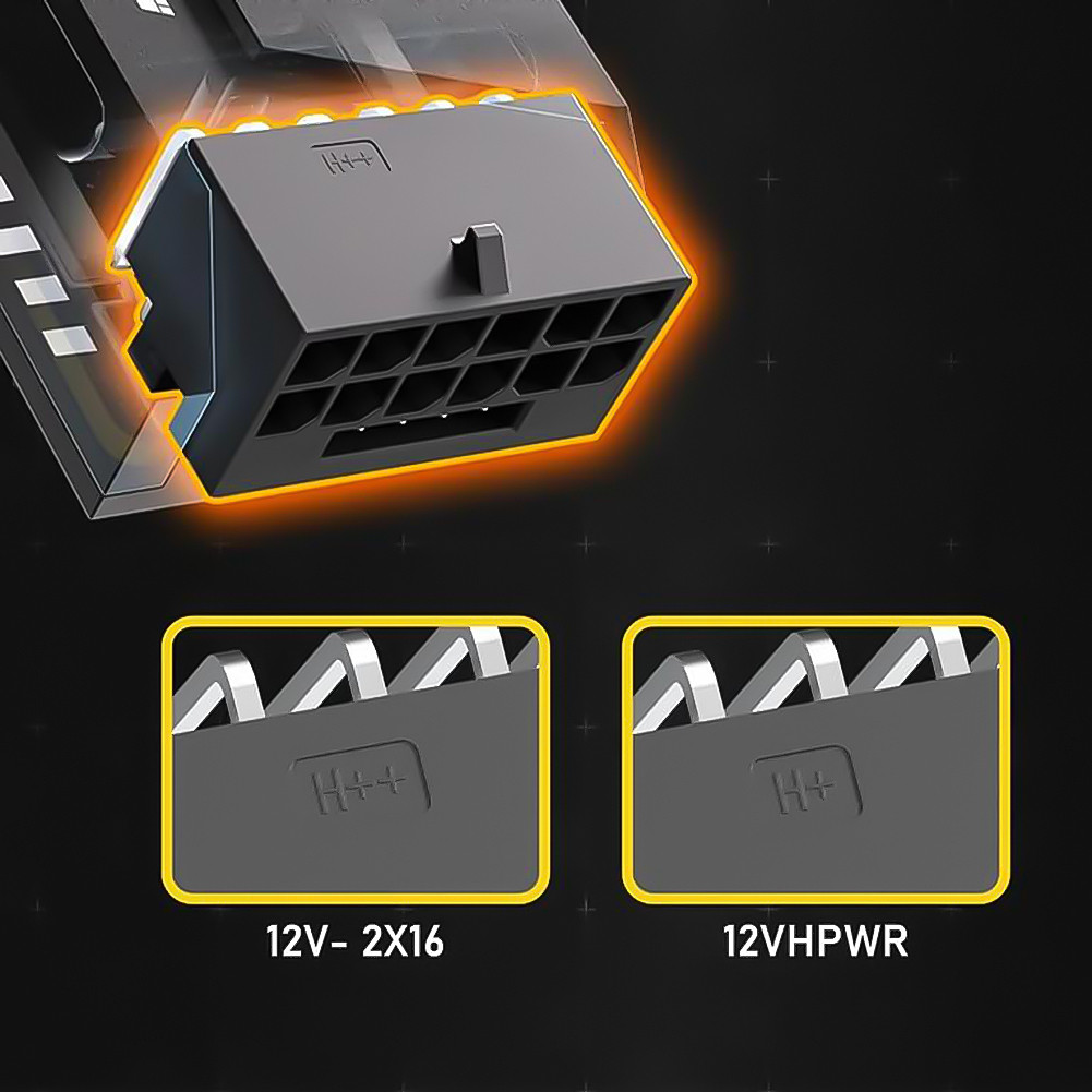 600W 12+4pin PCIe 5.0 Adapter 16pin 12VHPWR PCI-e 5.0 16pin Power ...