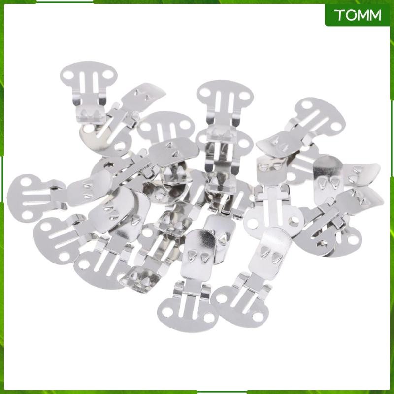 [Wishshopehhh] 20 Pieces Stainless Steel Flat Blank Shoe Clips Bulk ...