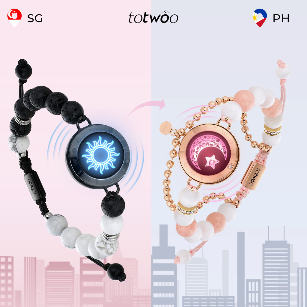 TOTWOO Smart Bracelets for Couples Long Distance Relationship Gifts for ...
