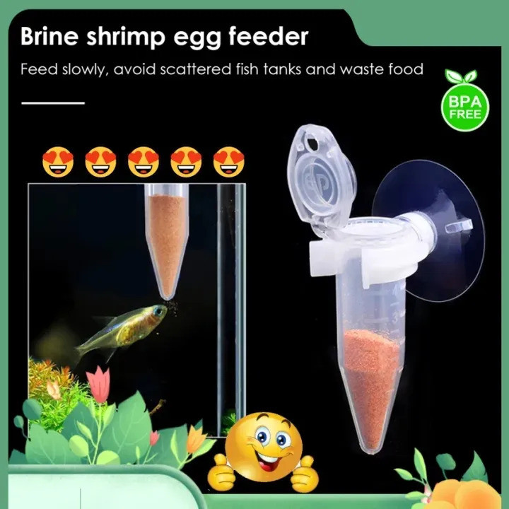 Automatic Fish Feeder Cone Cup for Egg and Shrimp, Aquarium Equipment ...