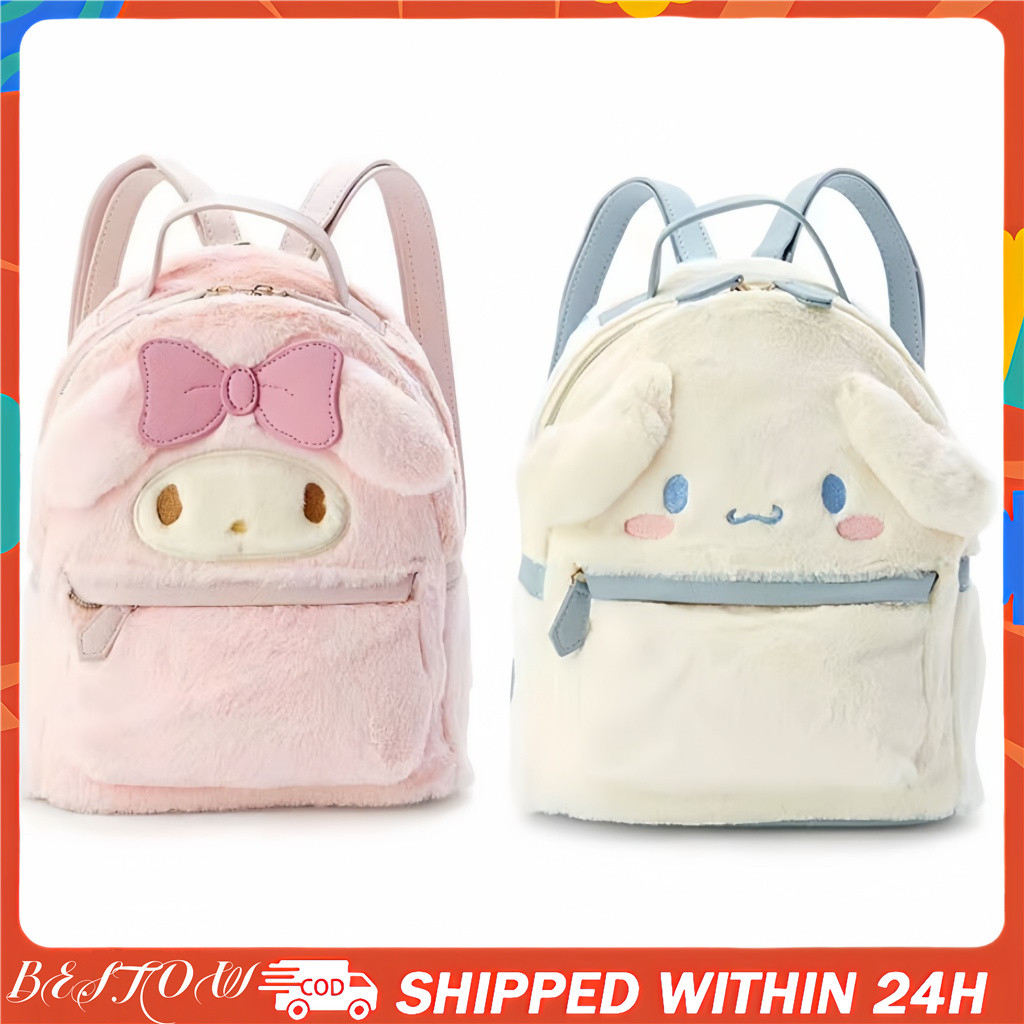 Sanrio New Kawaii My Melody Cinnamoroll Cartoon Plush Bag Anime Soft ...