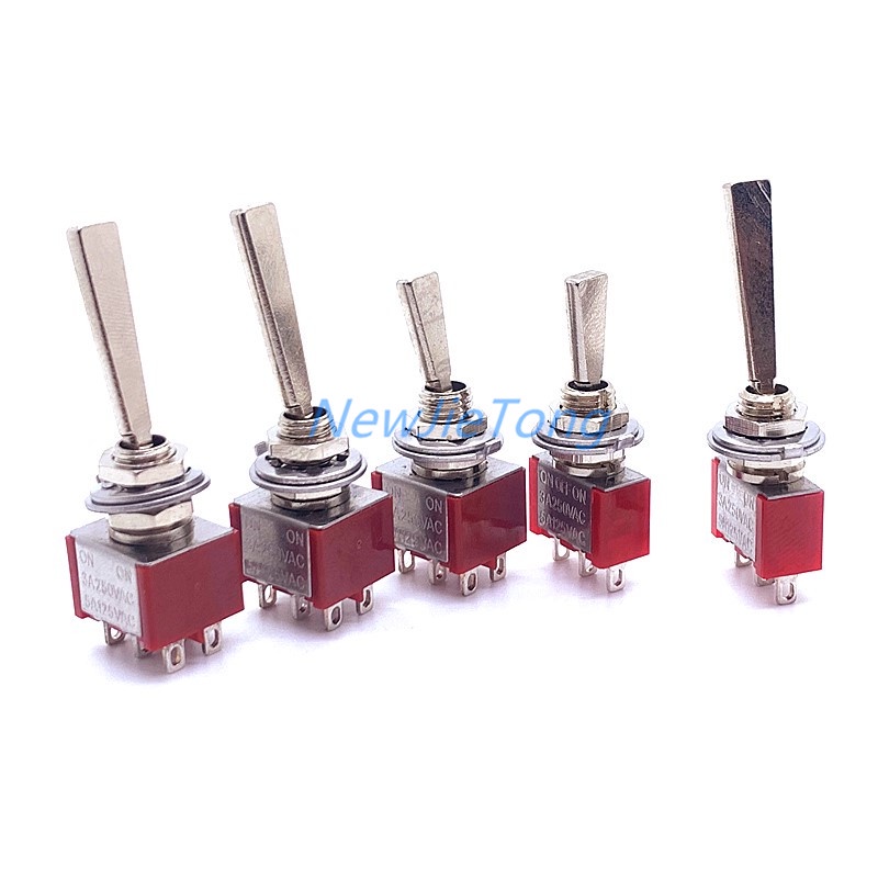 1pc Flat Handle 6mm Panel Mount Mini Toggle Switch 3/6Pins 2/3 ...