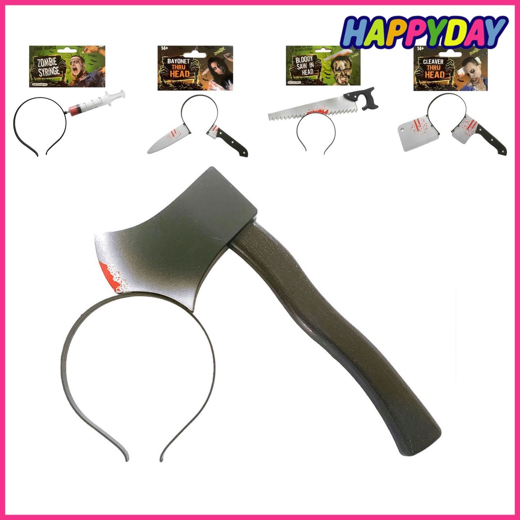 Halloween Bloody Headbands Costumes Knives Axes Saws Syringe 414xx ...