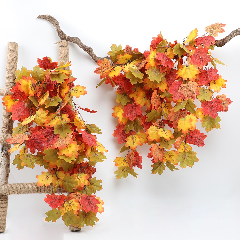 Fall Maple Leaf Vine Artificial Maple Garland, Autumn Hanging Fall ...