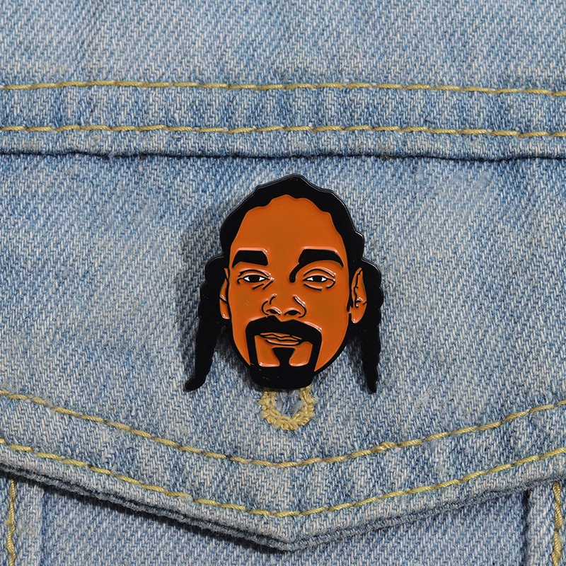 American Rapper Snoop Dogg Badge Rock Hip-hop Music Brooch Clothing Hat ...