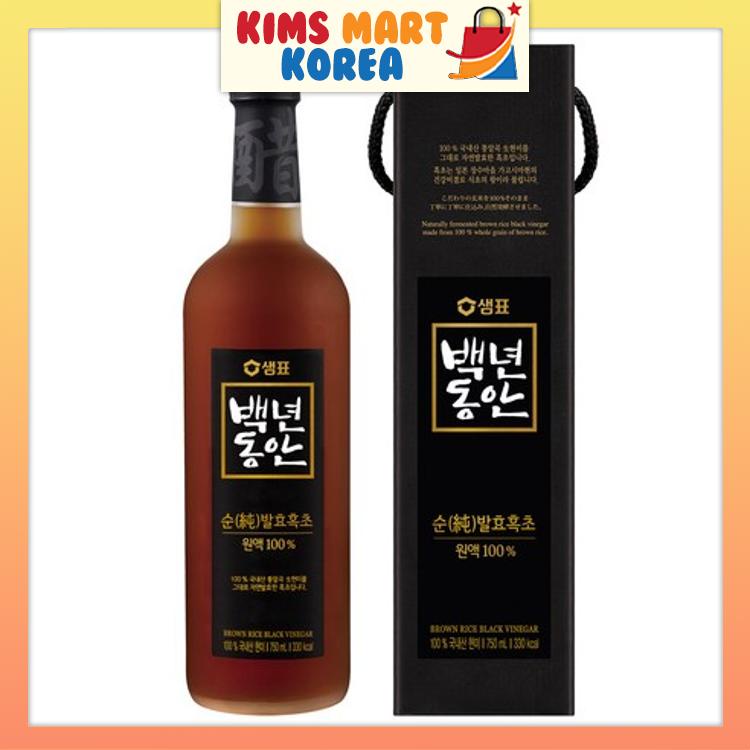 Sempyo Brown Rice Black Vinegar Pure Fermented Korean Food 750ml ...