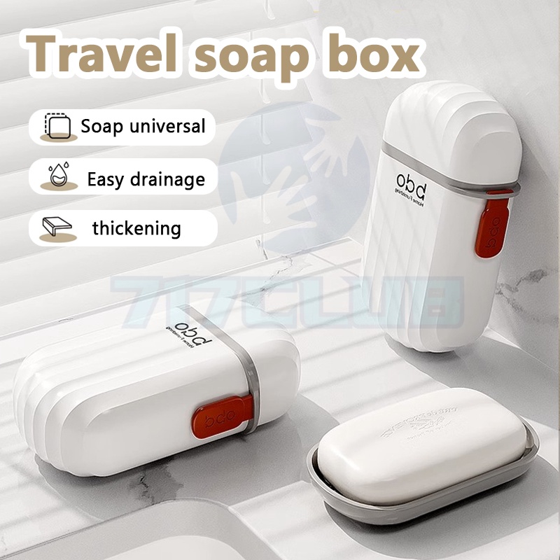 BDO Travel Portable Soap Box Double layer Drain Soap Box Plastic Soap ...