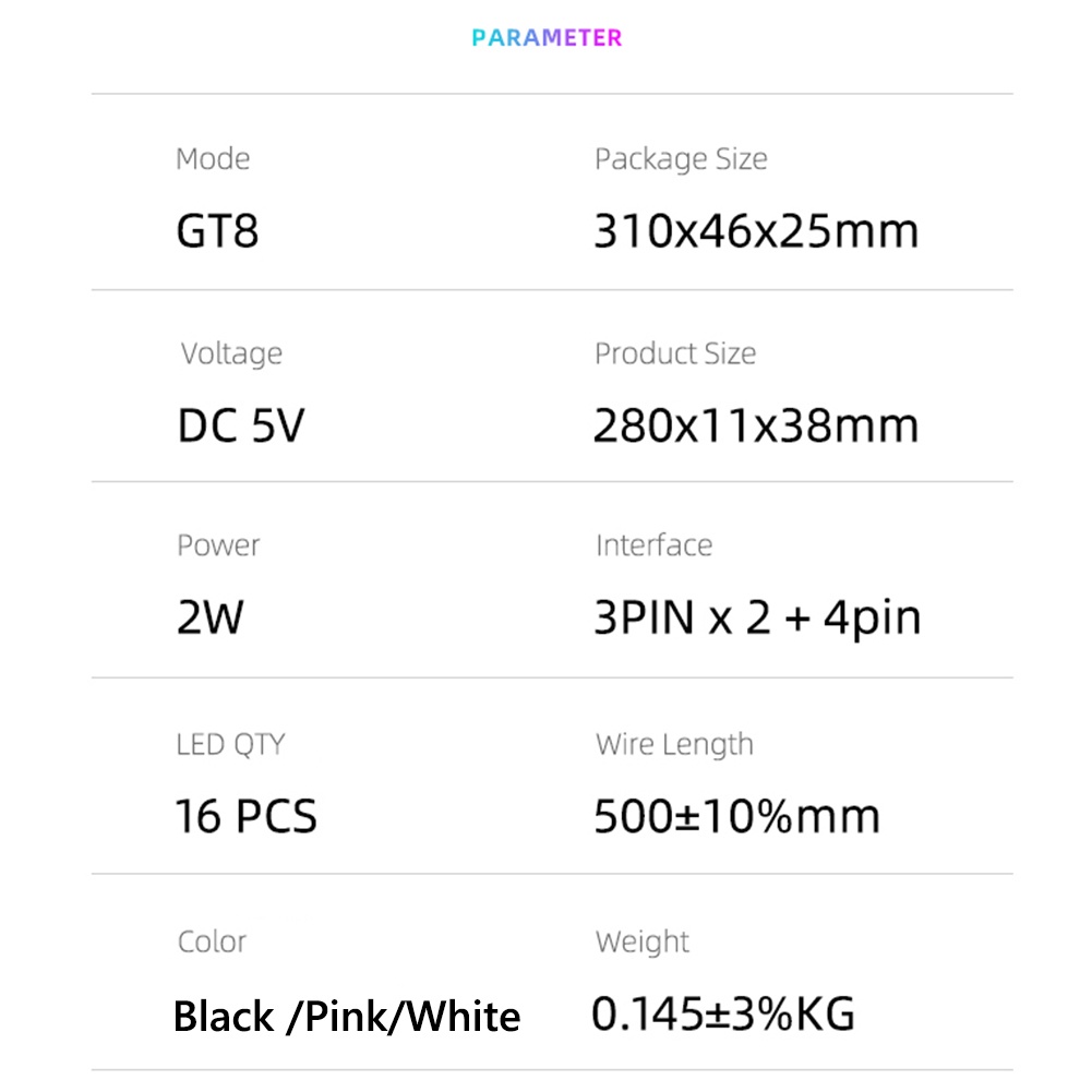 COOLMOON GT8 Horizontal GPU Support Computer Video Card Stand GPU ...