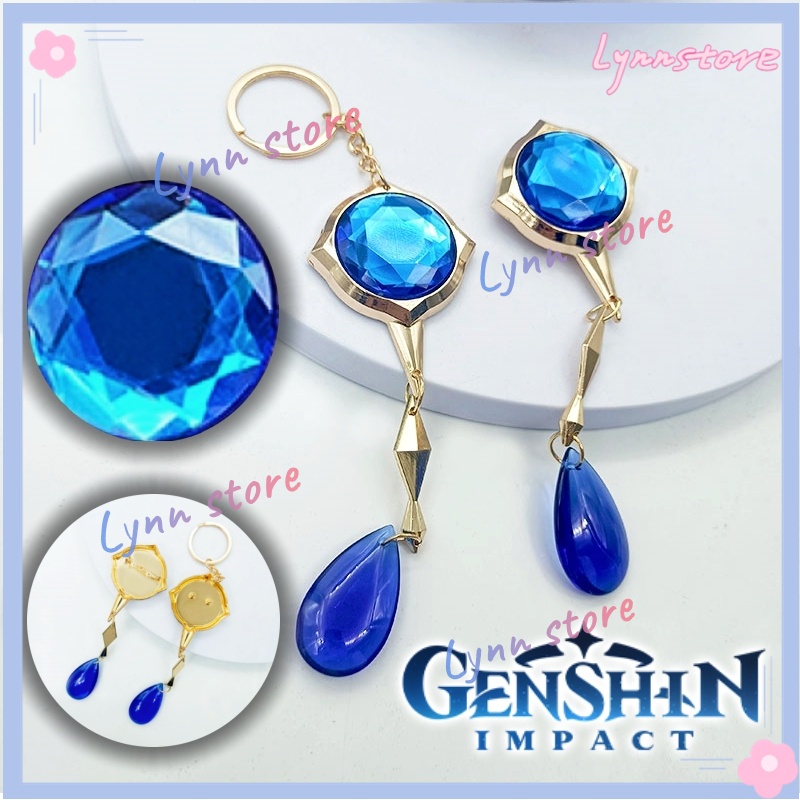 VISION Keychain Genshin Impact Fontaine FURINA Key Chain/Brooches ...