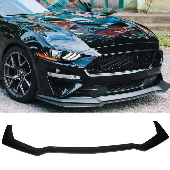 LAICY GT Style Front Bumper Lip Body Kit Splitter Spoiler Black For ...