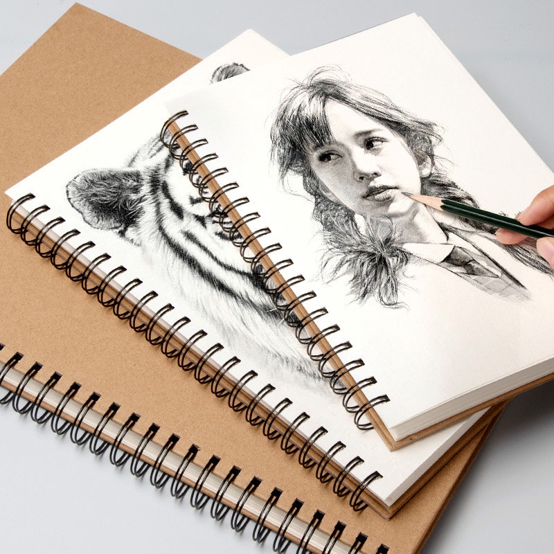 A5/A4/A3/8K/16K Professional Sketchbook 160GSM Thick Paper for Students ...