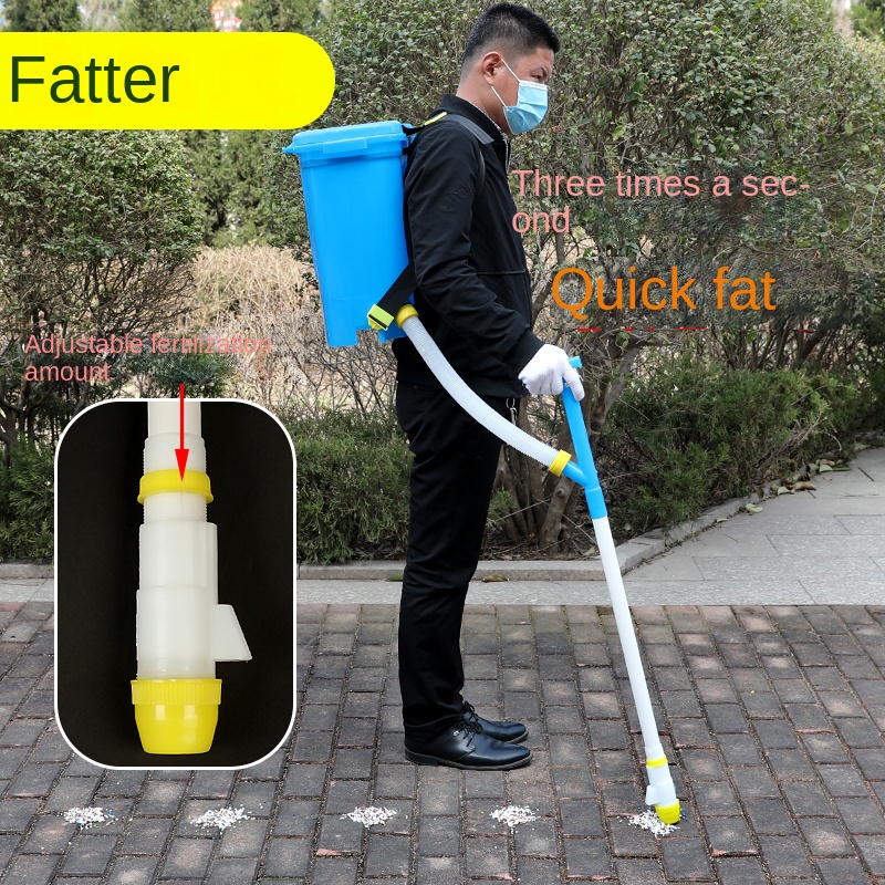 Fertilizer spreader, backpack type multi-functional manual fertilizer ...