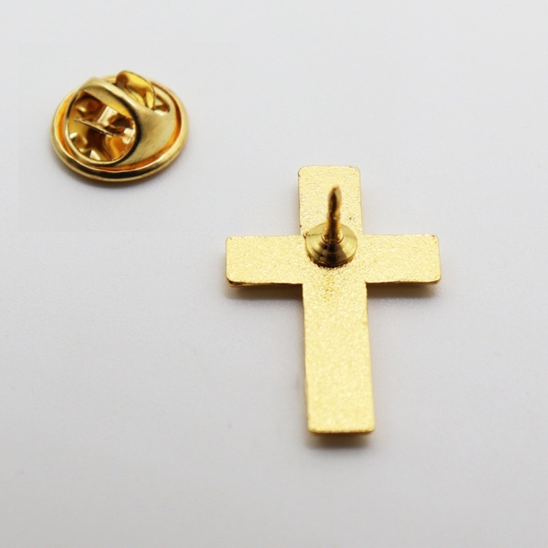Fine Fashion Cross Brooch Pin Religious Corsage Alloy Material Lapel ...