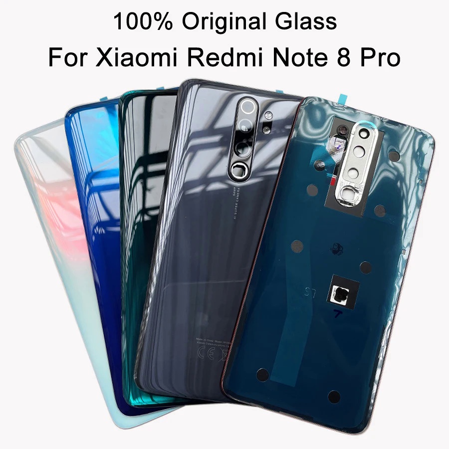 Original Battery Cover For Xiaomi Redmi Note 8 Pro Back Glass Rear Door ...