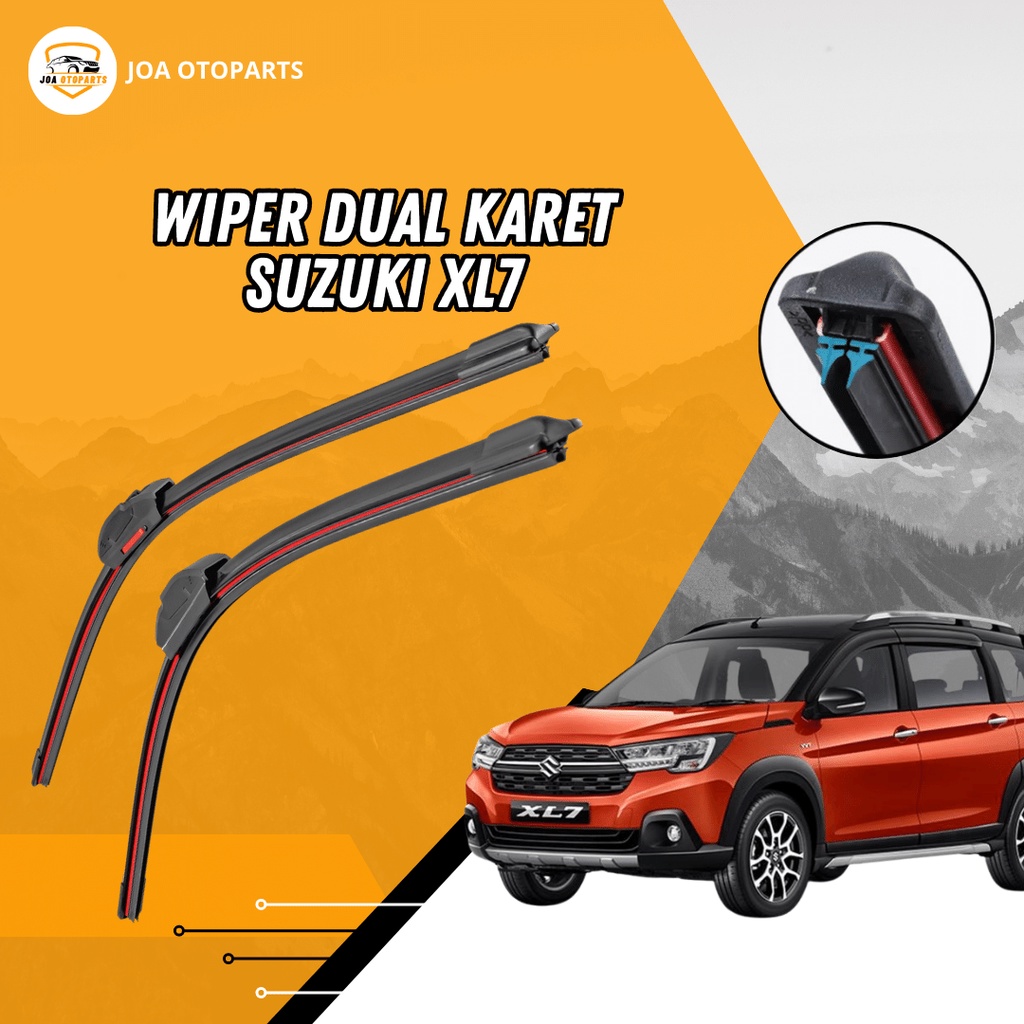 Dual Rubber Car Wiper - Suzuki XL7 - Dual Rubber Frameless Wiper / Dual ...