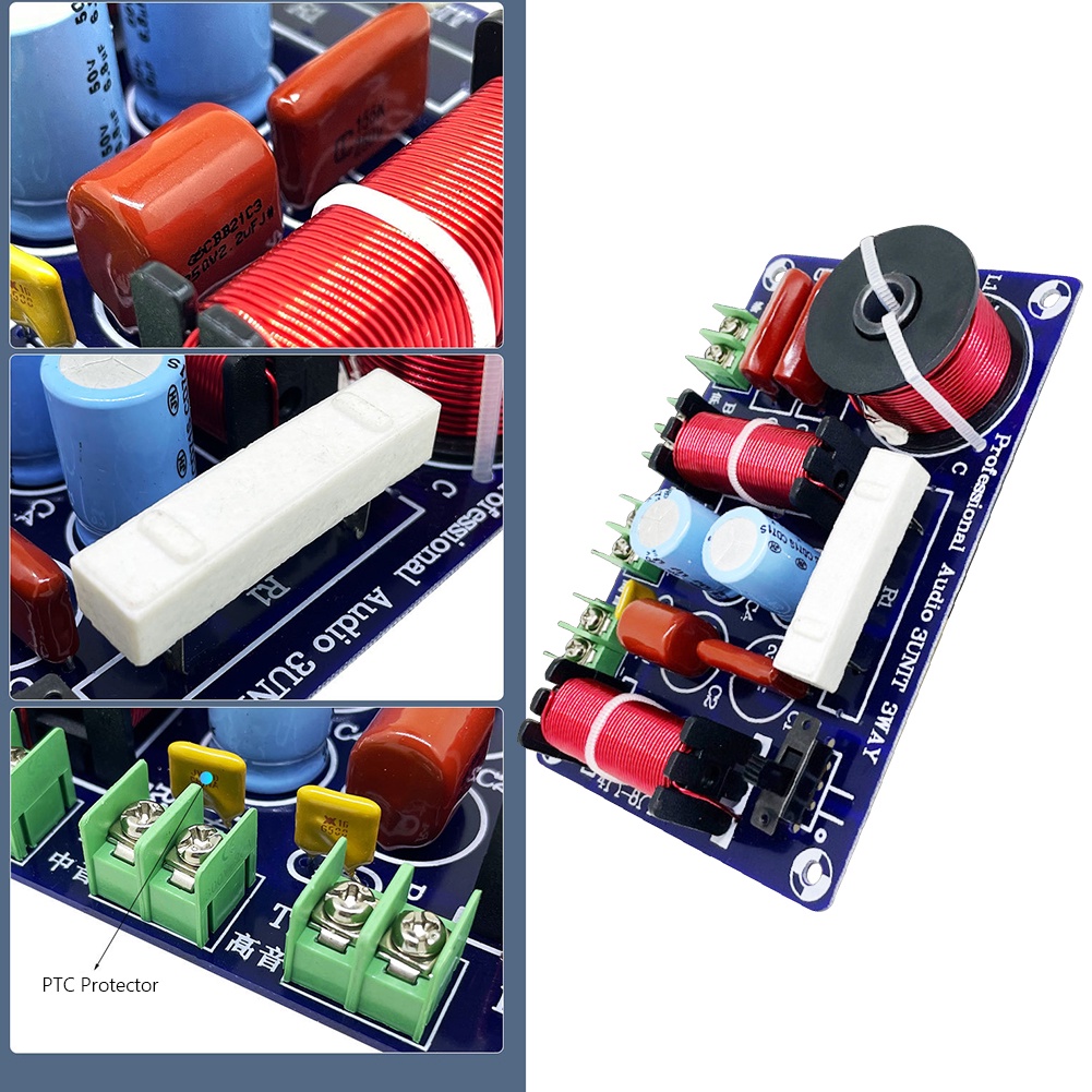 250W 3 Way Speaker Crossover Circuit Treble Midrange Bass Frequency Divider Kit | Shopee Philippines