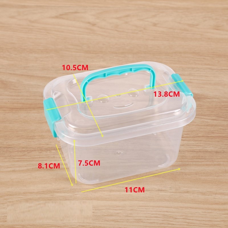 Cosmetics Sorting Box / Portable Transparent Blue Box / Kids Toys ...