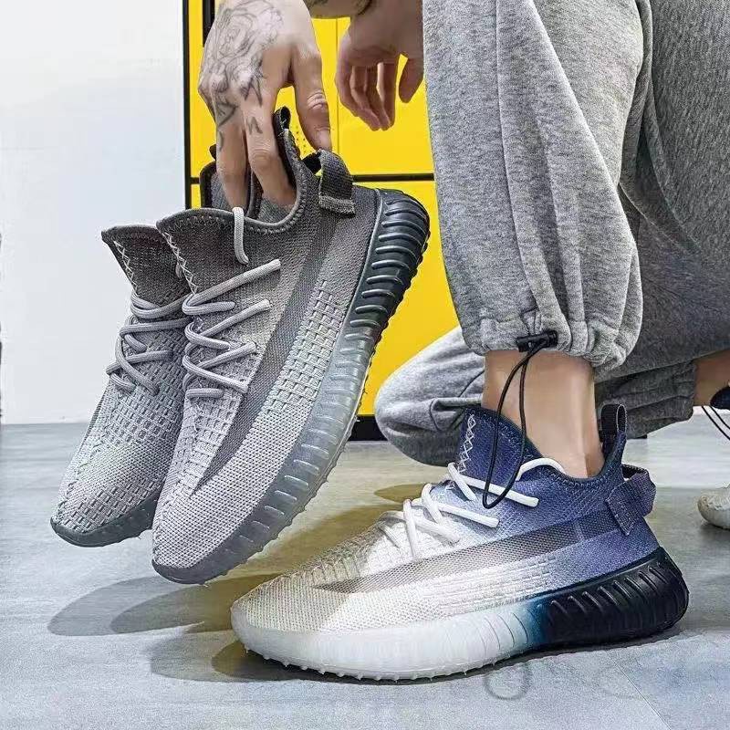 YSP New Fashion ADI Boost Yezzy rubber lace up sneakers shoes for men ...