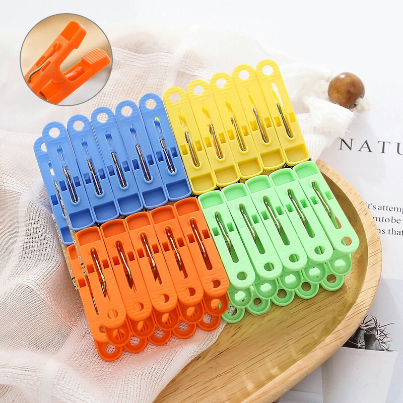 20 Clothespin Plastic Quilt Clip Large Assorted Colors | Shopee Philippines