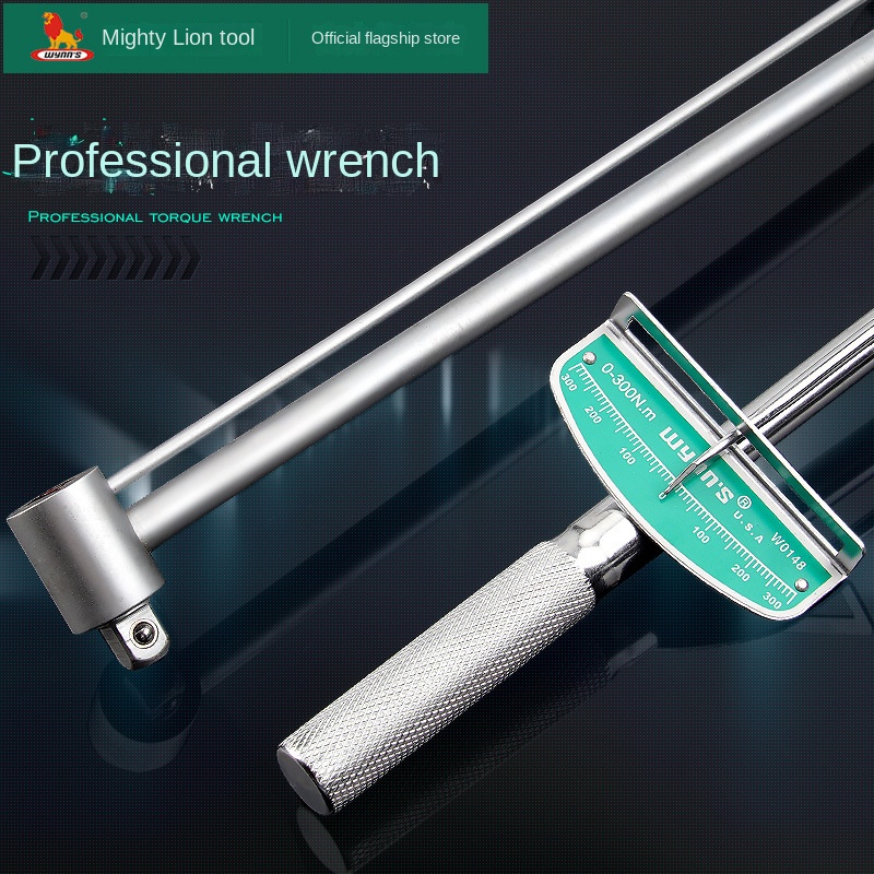 Willie Lion Pointer Type Torque Wrench Torque Socket Wrench 0-300N.m ...