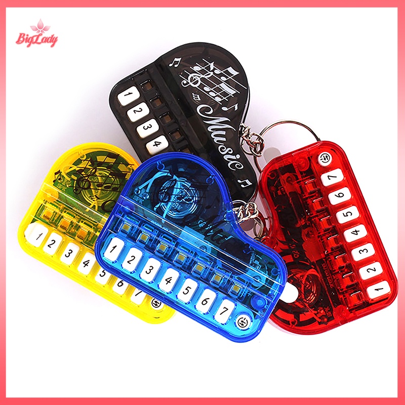 UVLN> Portable Musical Instrument Toy Piano Keychain Mini Electronic ...