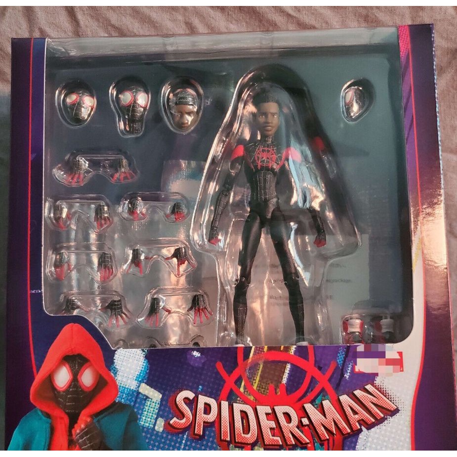 SpiderMan Across The Spider Verse Miles Morales Mafex 107 Shf Spider ...