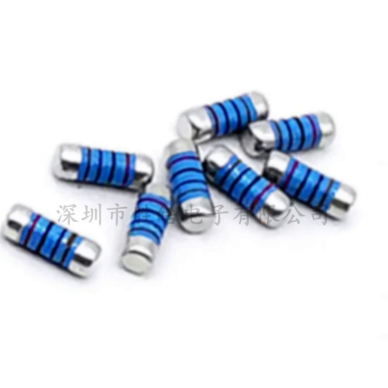 (50PCS) 0204 SMD Cylindrical Resistance 1R 1.5R 2R 10R 15R 47R 100R ...