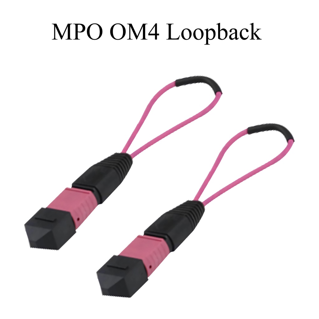 1PCS MPO/MTP Fiber Optic Loopback Female Single Mode OM3 OM4 Adapter 8 ...