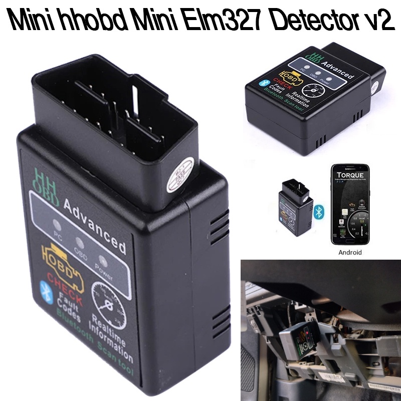 Car HHOBD2 ELM327 V2.1 Bluetooth Car Scanner Android Torque Diagnostic ...