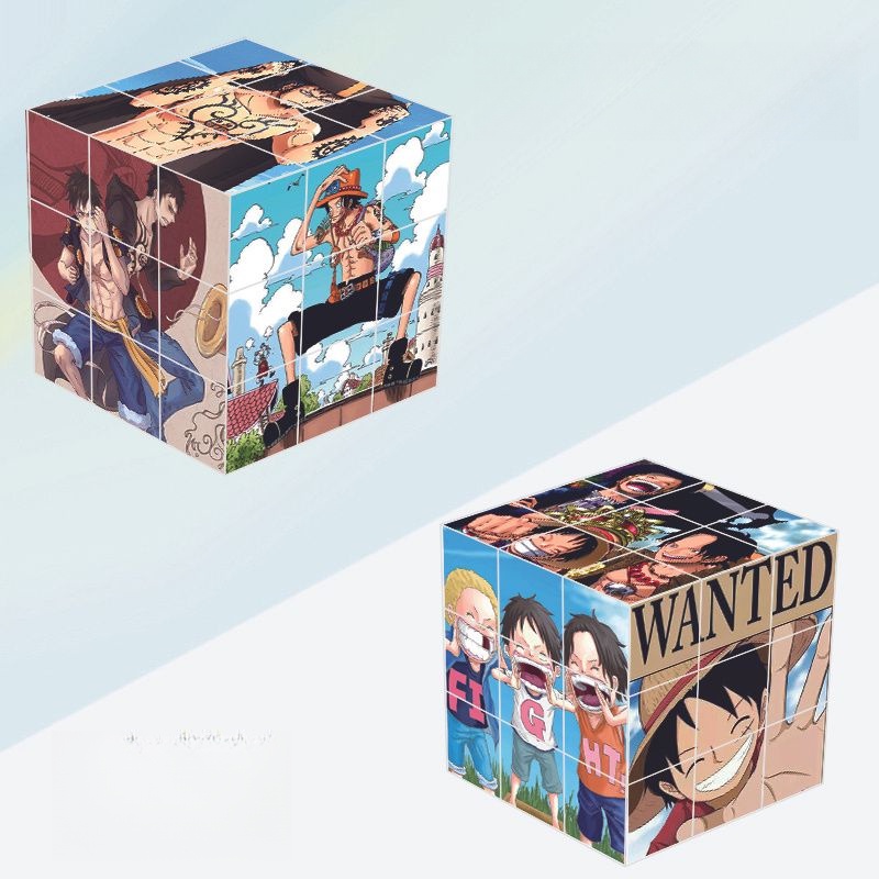 One Piece Luffy Nami Third-Order Rubik's Cube Fun Student Puzzle ...