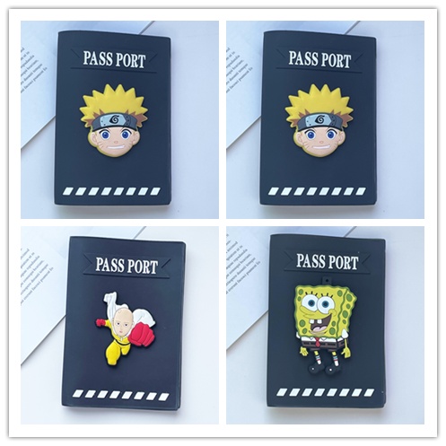 Ready Stock Cartoon One Punch Man Naruto SpongeBob SquarePants Passport ...