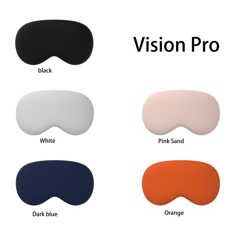 Silicone Protective Case for Apple Vision Pro VR Headset Head Face ...