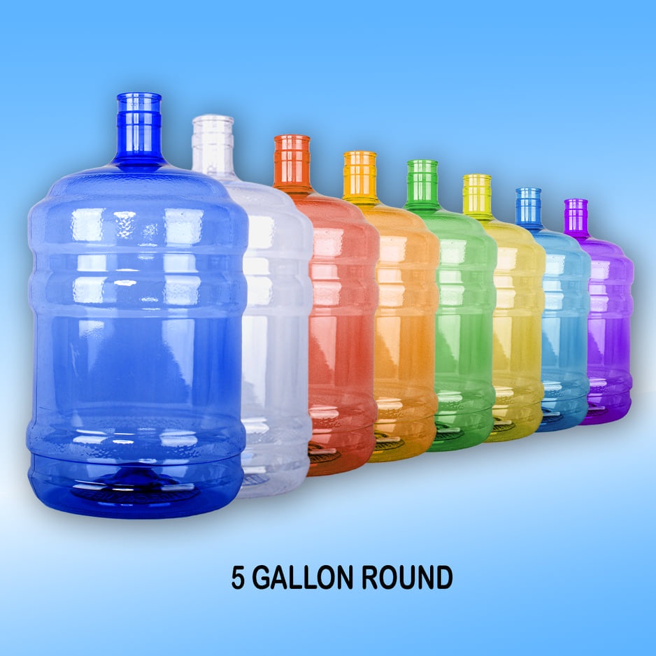 ♞5 Gallon Round Water Container for Drinking 1pc (Clear, Blue, Yellow ...