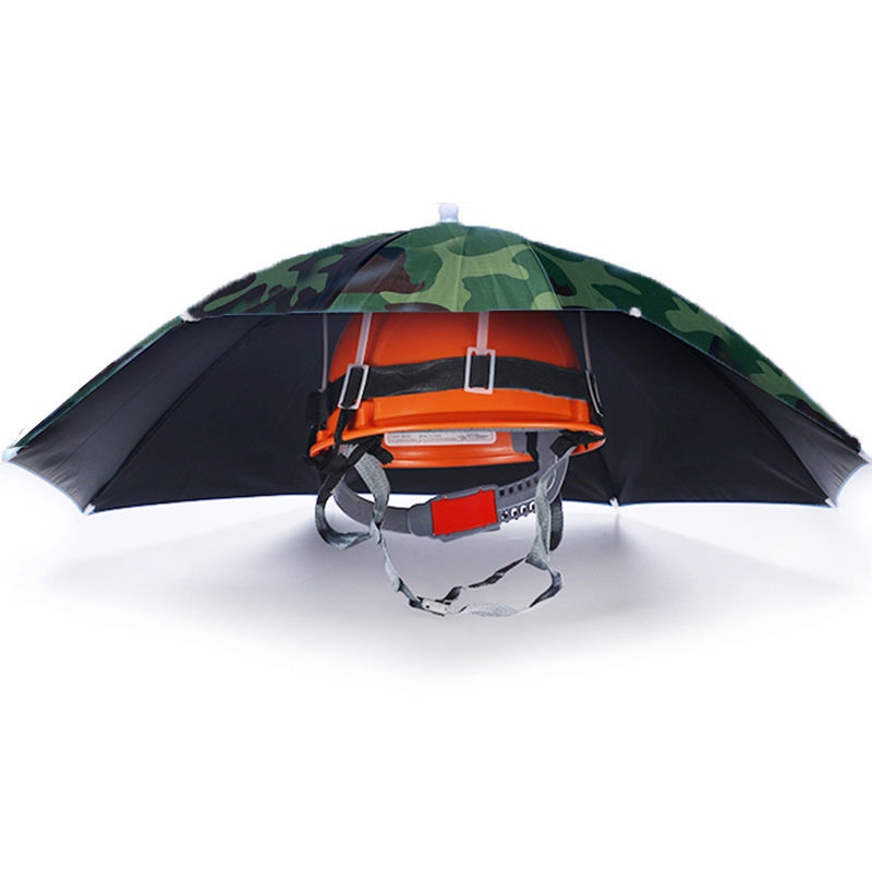 [Sunshade Breathable] Umbrella Covered on Safety Helmet Construction ...